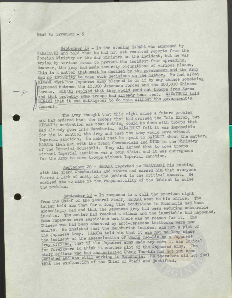 SAIONJI-HARADA Memoirs re Manchurian Aggression (I) | The International ... SAIONJI-HARADA Memoirs re Manchurian Aggression (I) | The International ...